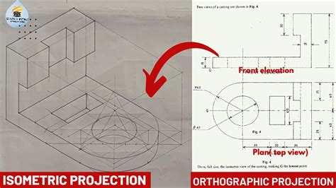 ISOMETRIC PROJECTION TECHNICAL DRAWING ENGINEERING DRAWING GRAPHIX