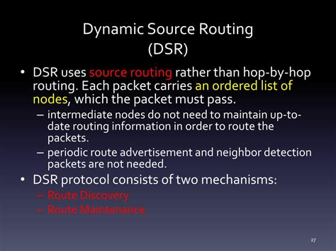 ppt a performance comparison of multi hop wireless ad hoc network routing protocols