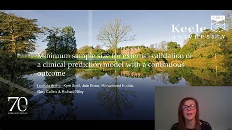 minimum sample size for external validation of a clinical prediction model with a continuous