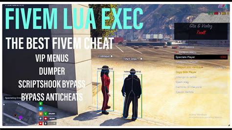 fivem lua exec scripthook bypass dumper vips menus anticheat bypass working undetected