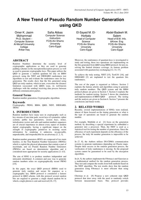 pdf a new trend of pseudo random number generation using qkd