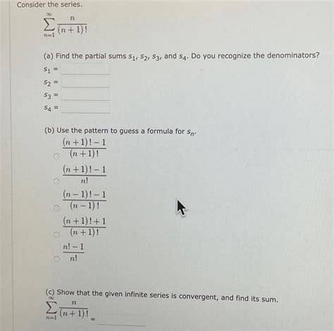 solved consider the series ∑n 1∞ n 1 n a find the