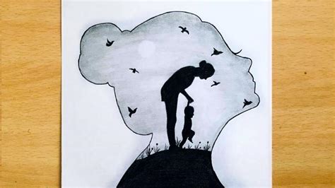 25 Easy Mother And Daughter Drawing Ideas To Draw