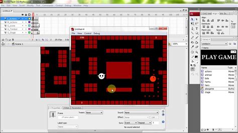 membuat game maze dengan adobe flash actionscript 2 part 7 youtube