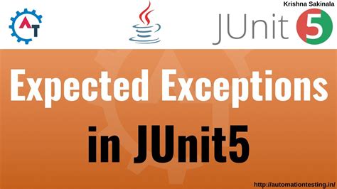 13 JUnit5 Basics Expected Exceptions In JUnit5 What Is Expected