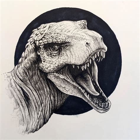 Creating A T Rex With Copic Multiliner SP Pens Mega Pencil