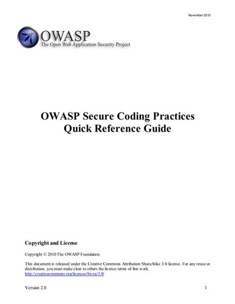 owasp secure coding quick reference guide pdf