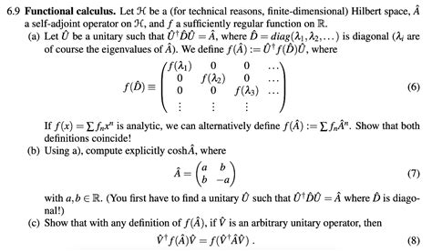 6 9 functional calculus let h be a for technical