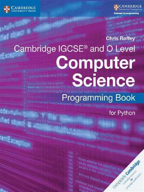 cambridge igcse computer science programming book for python pdf programming language
