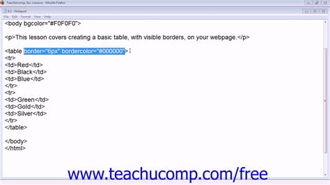 How To Give Border Color In Html Table Royalcaribbeancuisine Co Uk