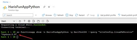 azure function app python how to check package versions in function app stack overflow