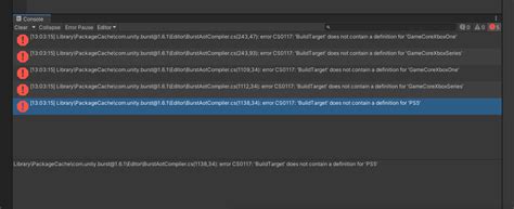 compile error with unity 2020 17f1 · issue 1420 · unity technologies code