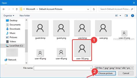 Select Default User Account Picture Mos Tech Tips