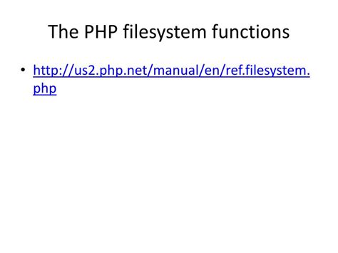 ppt introduction to file processing with php powerpoint presentation id 2387502