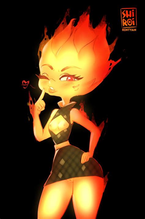 Rule 34 2023 Blush Breasts Clothed Clothing Digital Media Artwork Disney Dress Elemental
