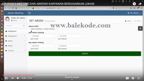 Source Code Aplikasi Absensi Berbasis Web Berkas Belajar NBKomputer