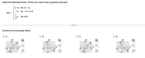 solved graph the following function check your result using