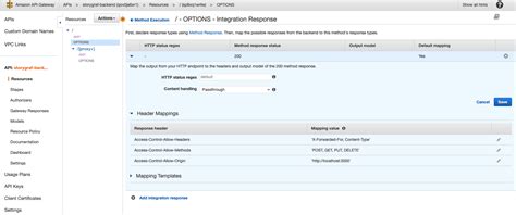 amazon web services aws api gateway cors error despite following tutorial stack overflow