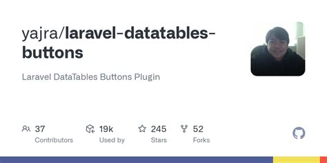 GitHub Yajra Laravel Datatables Buttons Laravel DataTables Buttons