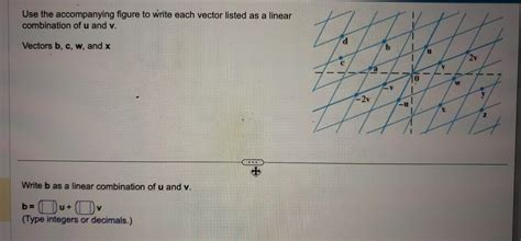 solved use the accompanying figure to write each vector