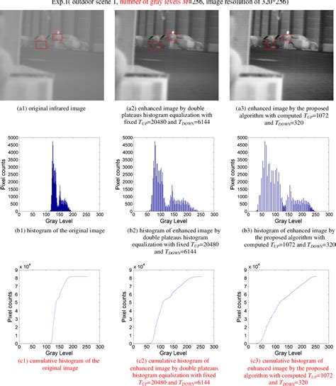 a new adaptive contrast enhancement algorithm for infrared images based on double plateaus
