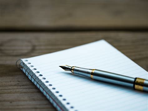Pen Notebook Writing Free Stock Photo NegativeSpace