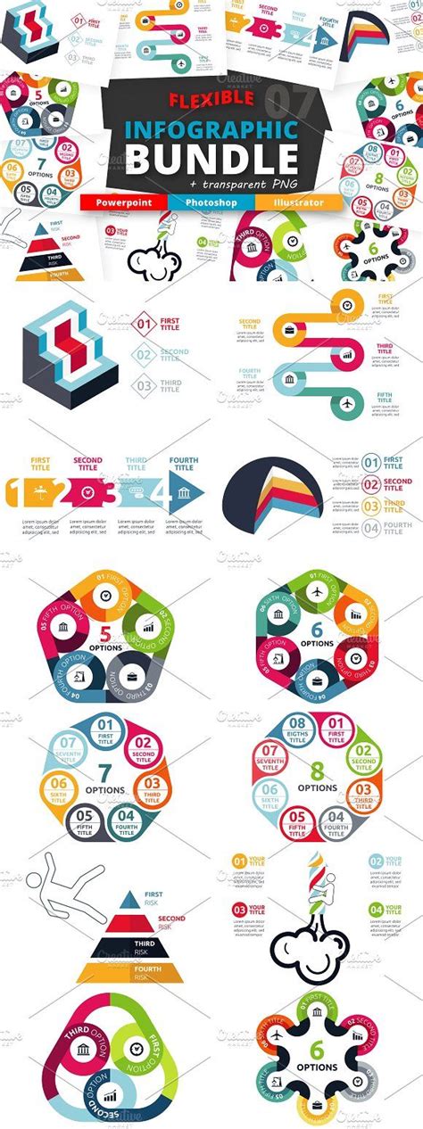 Flexible Infographic Bundle Vol 7 Presentation Design Template