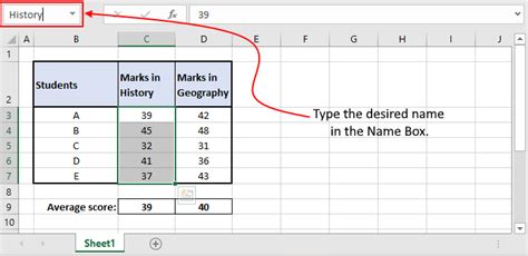 excel named ranges creating editing and deleting names