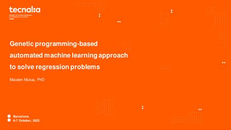 pdf genetic programming based automated machine learning approach to solve regression problems