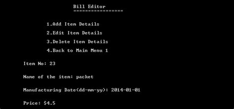 supermarket billing system c project code with c