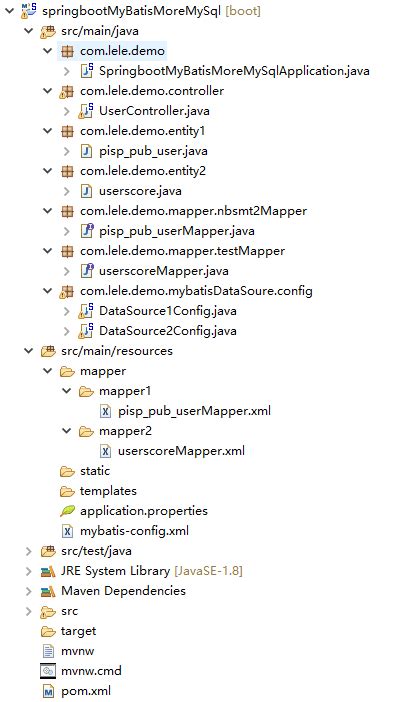 springboot mybatis multiple data sources