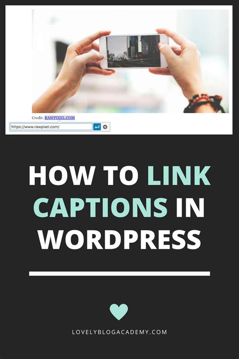 how to add links to image captions in wordpress image caption captions blog help