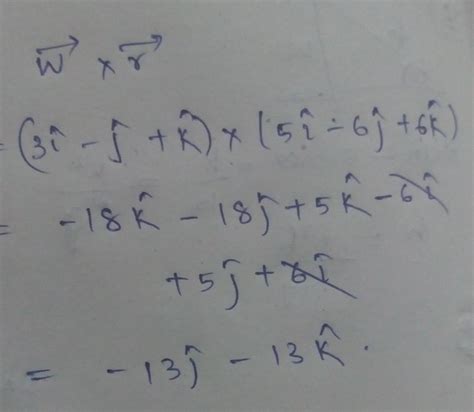 what is the linear velocity if angular velocity vector w 3î j k and position vector r 5î 6j