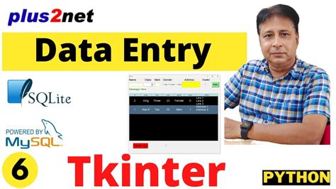 Tkinter SQLite Data Entry Tutorial Build A Python GUI Application To