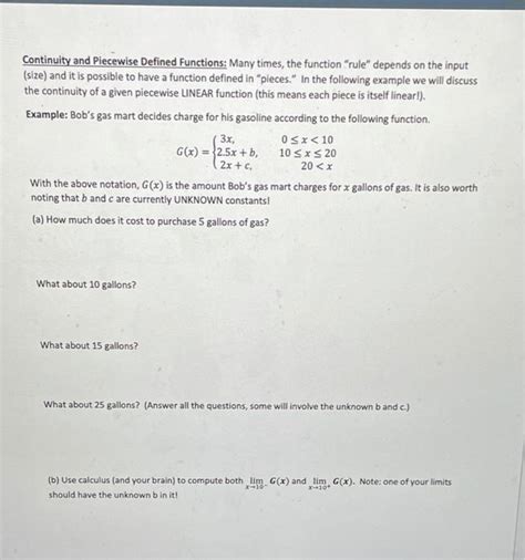 solved continuity and piecewise defined functions many