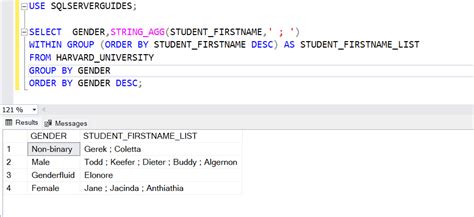 sql server string agg [with 12 useful examples]