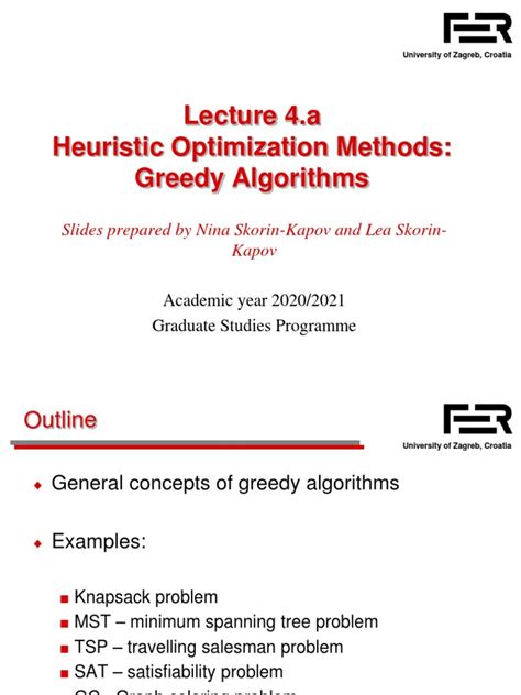 lecture 4 a greedy algorithms pdf mathematical optimization discrete mathematics