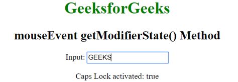 javascript méthode mouseevent getmodifierstate stacklima