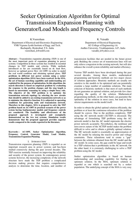 pdf seeker optimization algorithm for optimal transmission expansion planning with generator