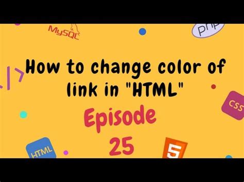 How To Change Link Colorin HTML Hindi Changing Hyperlink Color