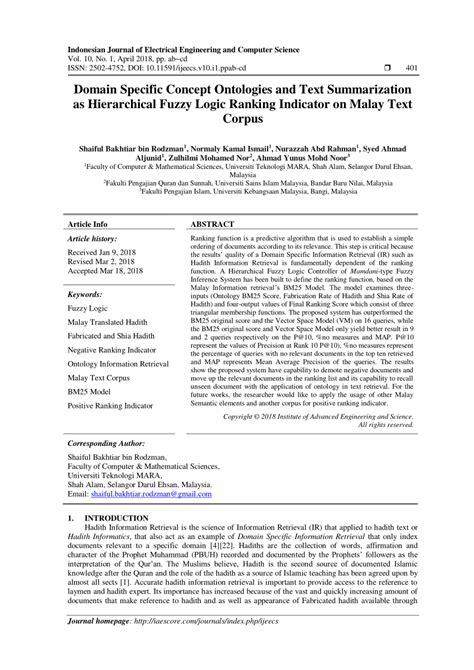 pdf experiment with text summarization as a positive hierarchical fuzzy logic ranking