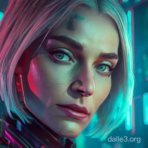DallE 3 In Cyberpunk 2077 Game Futuristic AI Presence Dalle3 AI