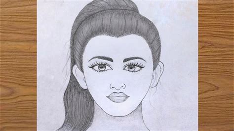 How To Draw A Girl Step By Step Pencil Sketch Drawing Bhaskarartworld Youtube