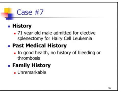 Solved Splenectomy For Hairy Cell Leukemia Past Medical