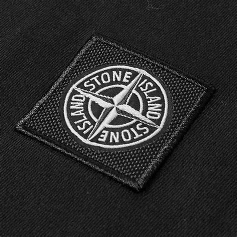 Stone Island Junior Patch Logo T Shirt Black END GB