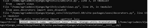 cannot import name ugettext lazy from django utils translation django axes · issue 985