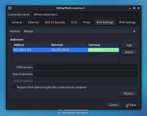 How To Set A Static IP In Kali Linux Using The GUI And Ifconfig
