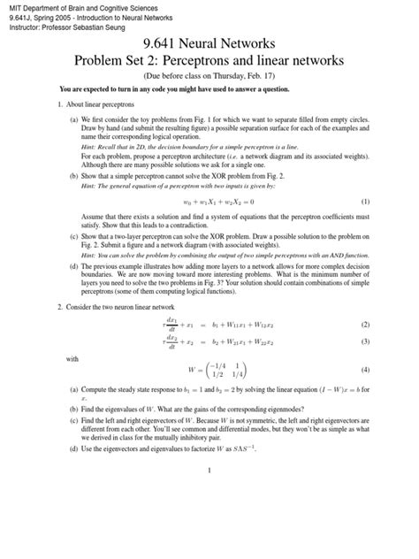 ps 2 pdf eigenvalues and eigenvectors applied mathematics
