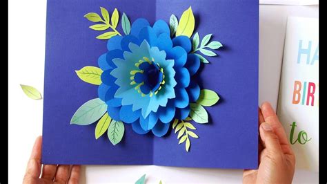 Mother S Day Pop Up Card Template