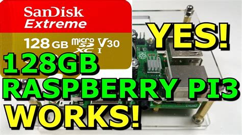 raspberry pi3 b using a sandisk extreme 128gb micro sd memory card how to format and install